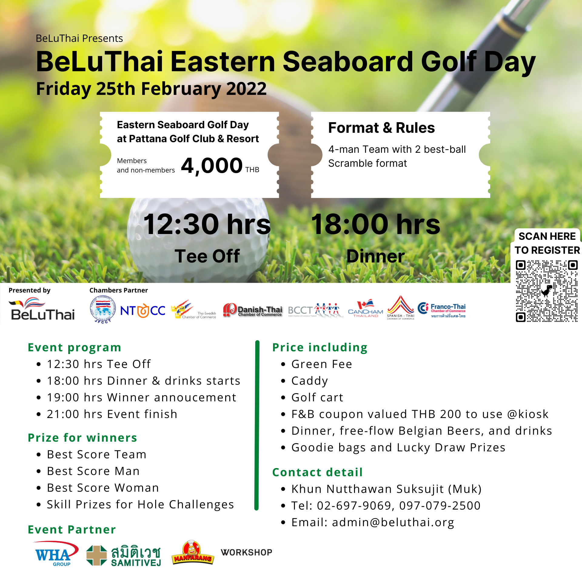 Sponsorship package for BeLuThai ESB Golf Day | Belgian-Luxembourg/Thai ...
