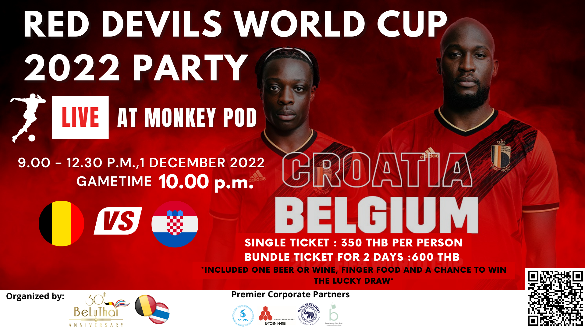 Red Devils World Cup 2022 Party | Belgian-Luxembourg/Thai Chamber of Commerce
